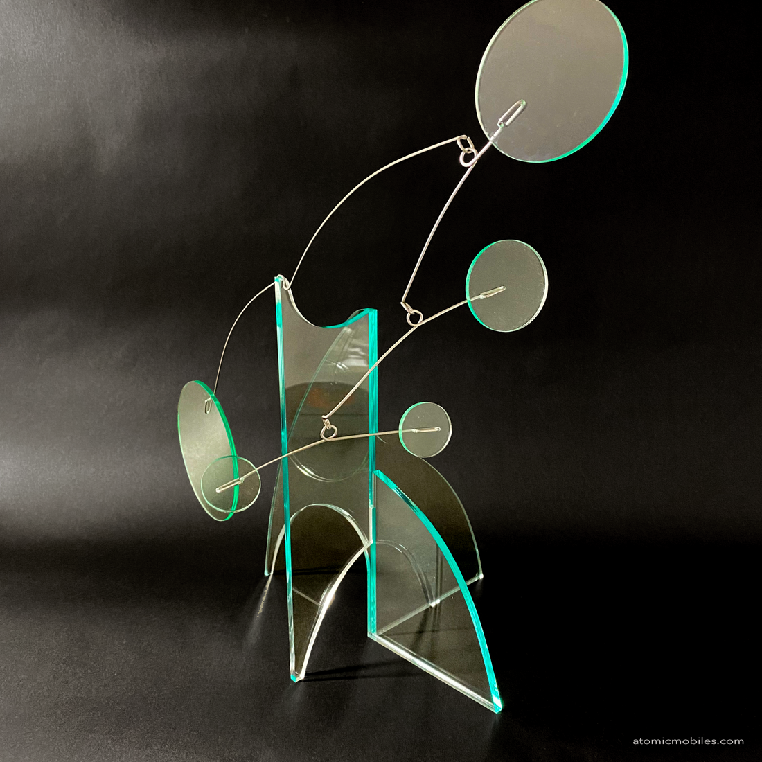 The Moderne Stabile | Sparkling "Glass" Look Mid Century Kinetic Art ...