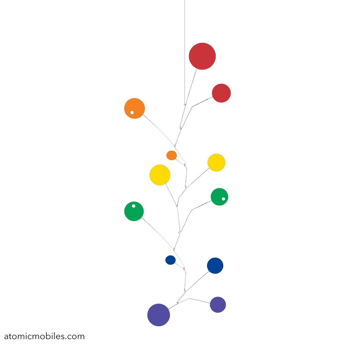 LGBTQ Pride Space Age Hanging Art Mobile in Rainbow Flag Colors ...